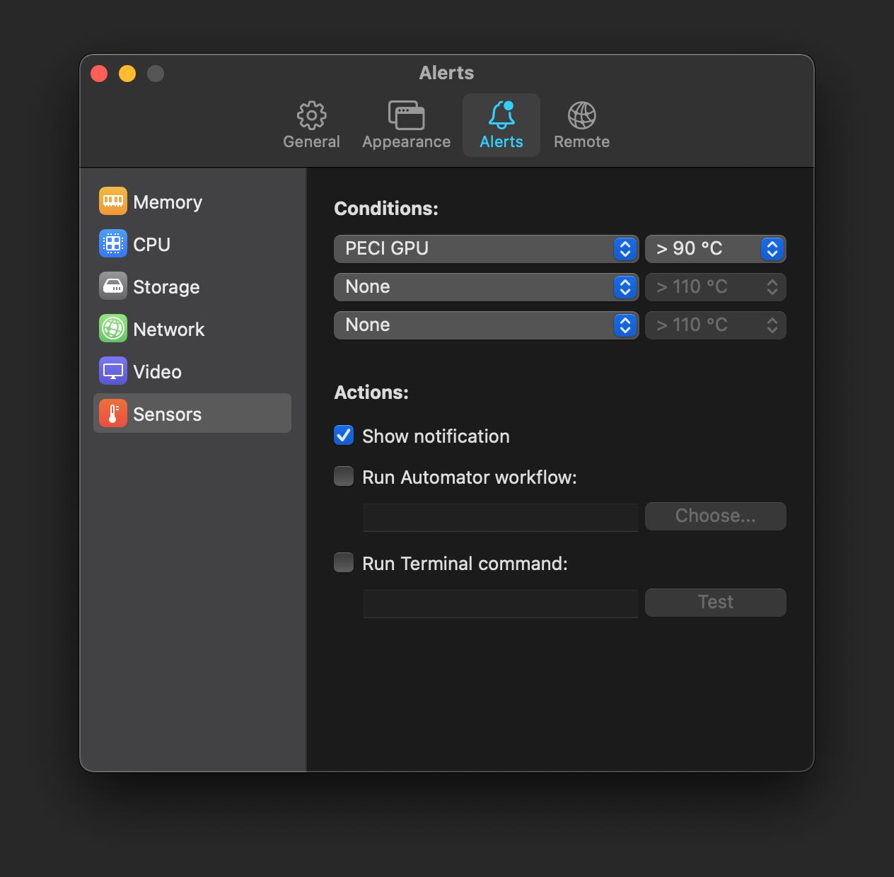 iStatistica - System Monitor widget for macOS. CPU, Memory, Network and ...